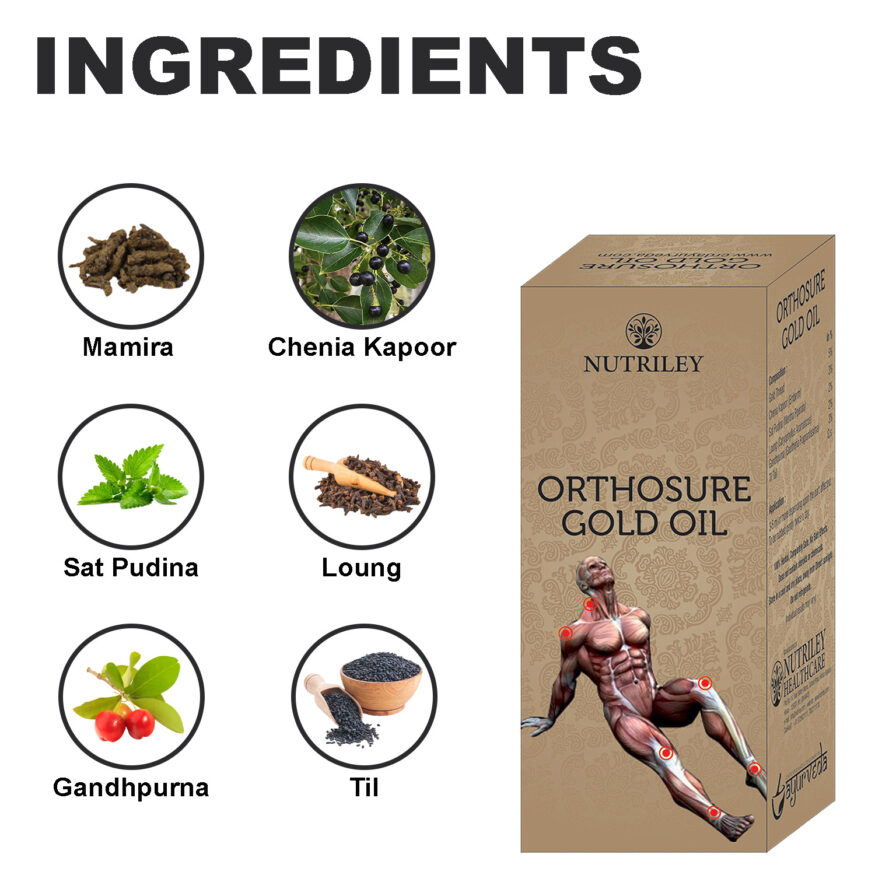 CRD Ayurveda Orthosure Gold Oil – Joint Pain / Arthritis Oil (30ML ...