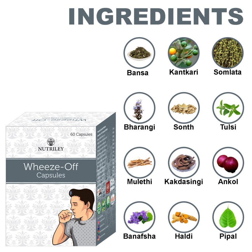 CRD Ayurveda Wheeze-Off – Cough and Cold Care Capsules (60 Capsules ...