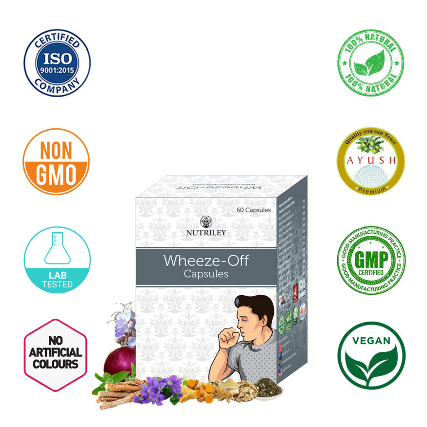 CRD Ayurveda Wheeze-Off – Cough and Cold Care Capsules (60 Capsules ...