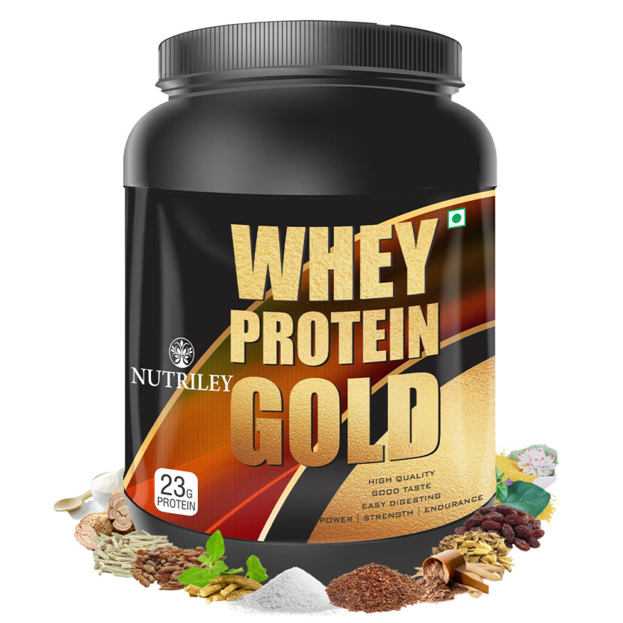 Nutriley Whey Protein Gold – Body/Muscle Gainer Whey Protein Supplement ...